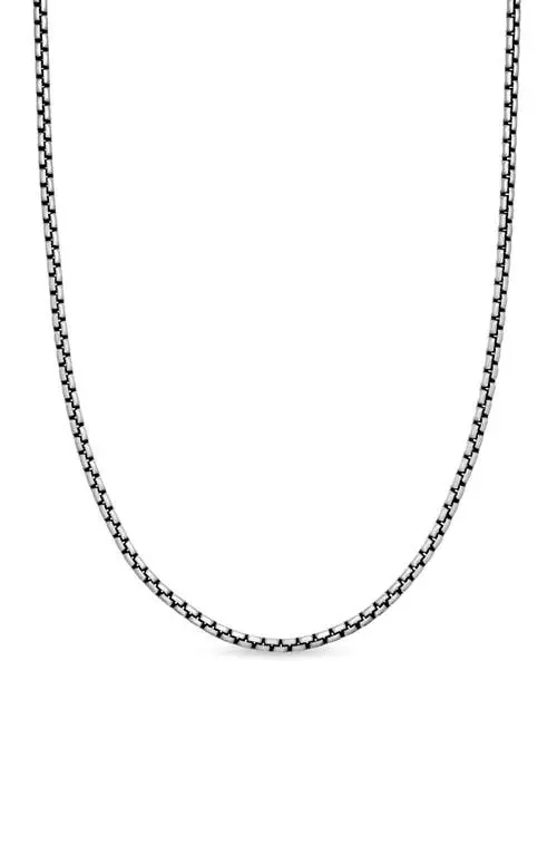 David Yurman Box Chain Necklace - Silver