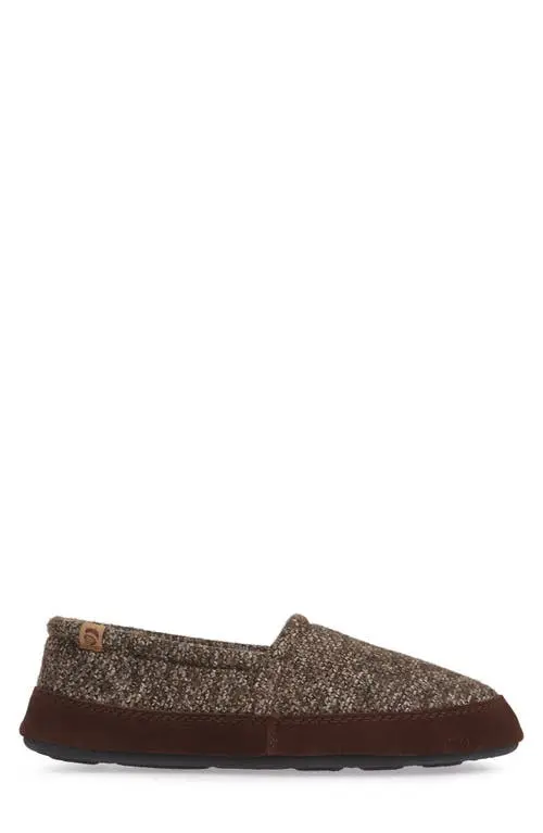 Acorn Moc Slipper - Brown Tweed