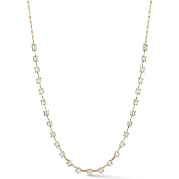 DANA REBECCA DESIGNS Ava Bea Interval Diamond Tennis Necklace - Yellow Gold