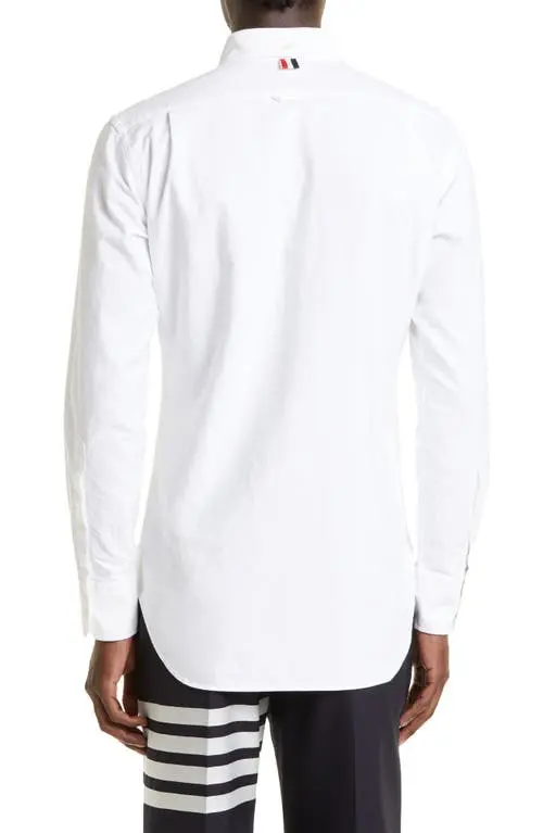 Thom Browne Cotton Button-down Shirt - White