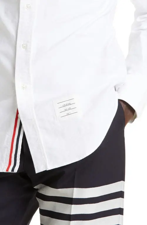 Thom Browne Cotton Button-down Shirt - White