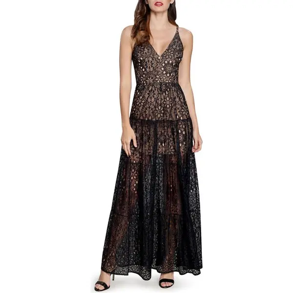 Dress The Population Melina Lace Sleeveless Gown