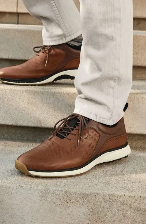 Johnston & Murphy Luxe Waterproof Golf Shoe - Tan Waterproof