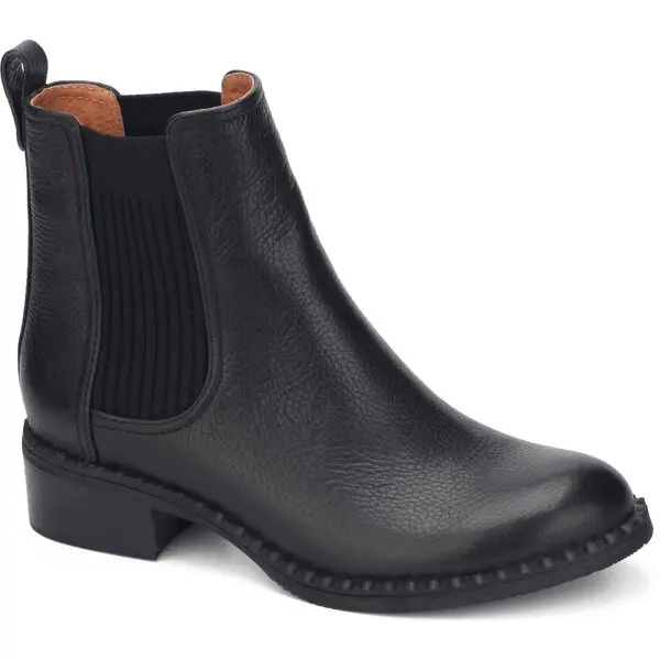 Gentle Souls Signature Double Gore Chelsea Boot - Black