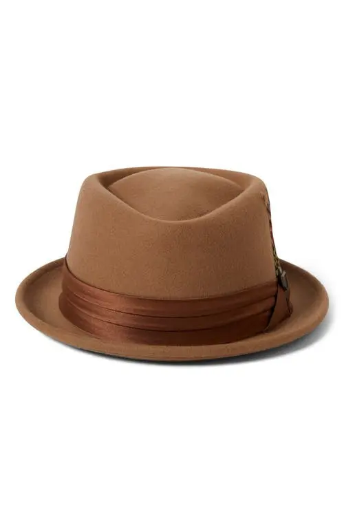 Brixton Stout Pork Pie Hat - Tan