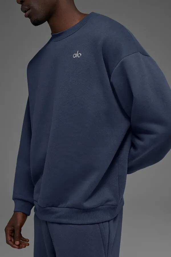 Alo Yoga Accolade Crewneck Pullover - Navy