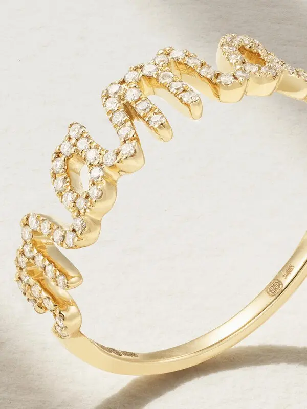 SYDNEY EVAN Mama Diamond Ring - Gold