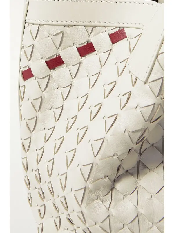 SERAPIAN Secret Small Woven Leather Tote - Neutrals