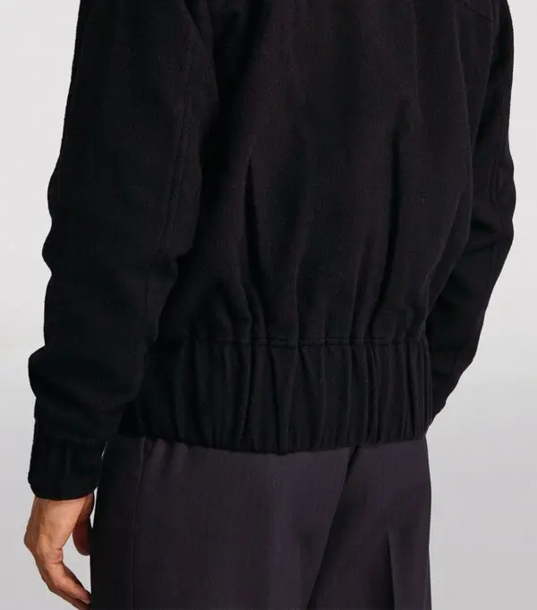 Buy Studio Nicholson Wool Powell Bomber Jacket - Navy At 29% Off