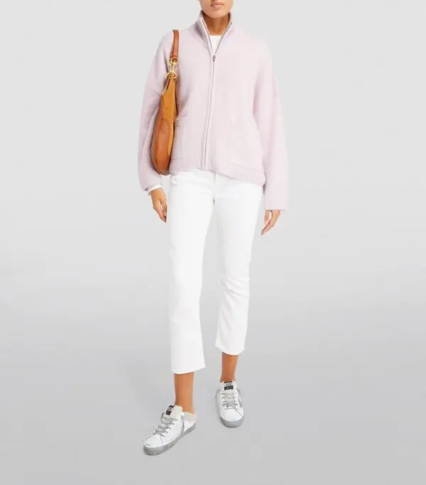 GOLDEN GOOSE Shearling Superstar Slip-on Sneakers - White