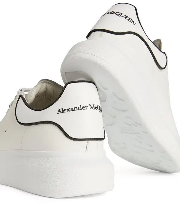 Alexander McQueen Leather Oversized Sneakers - White