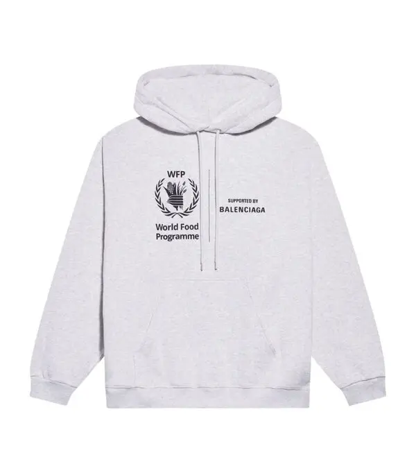Balenciaga X World Food Programme Hoodie - Grey | Editorialist
