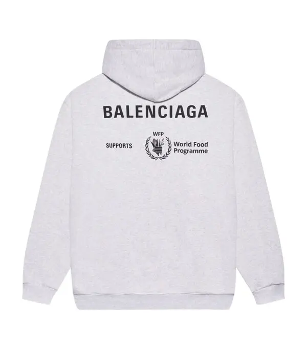 Balenciaga X World Food Programme Hoodie - Grey | Editorialist