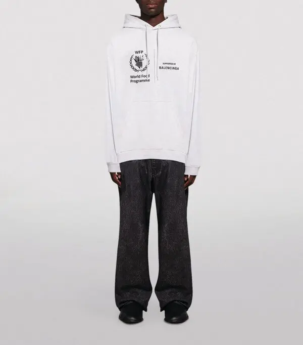 Balenciaga X World Food Programme Hoodie - Grey | Editorialist