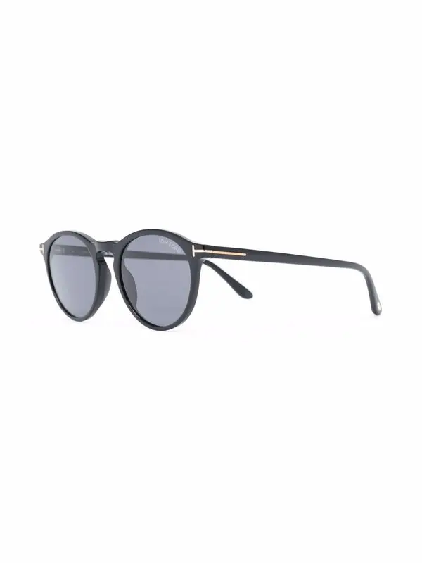 TOM FORD Aurele Round-frame Sunglasses - Black