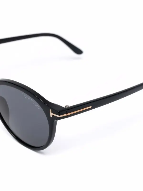 TOM FORD Aurele Round-frame Sunglasses - Black
