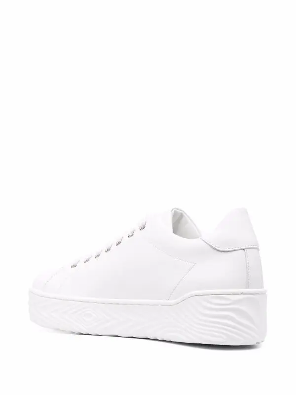 Philipp Plein Logo-plaque Lace-up Sneakers - White