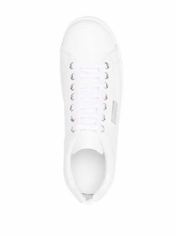 Philipp Plein Logo-plaque Lace-up Sneakers - White