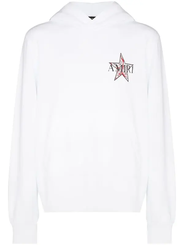 Amiri Paisley Star-print Hoodie