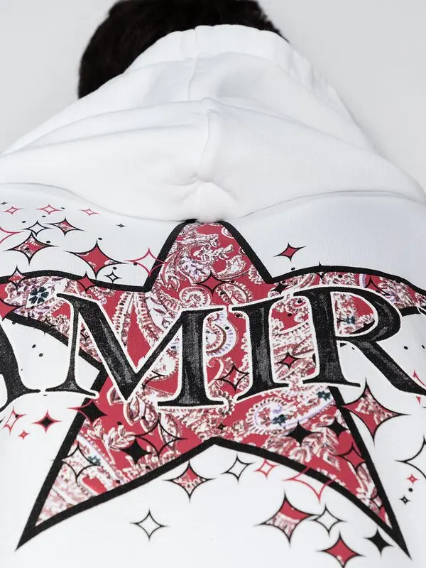 Amiri Paisley Star-print Hoodie