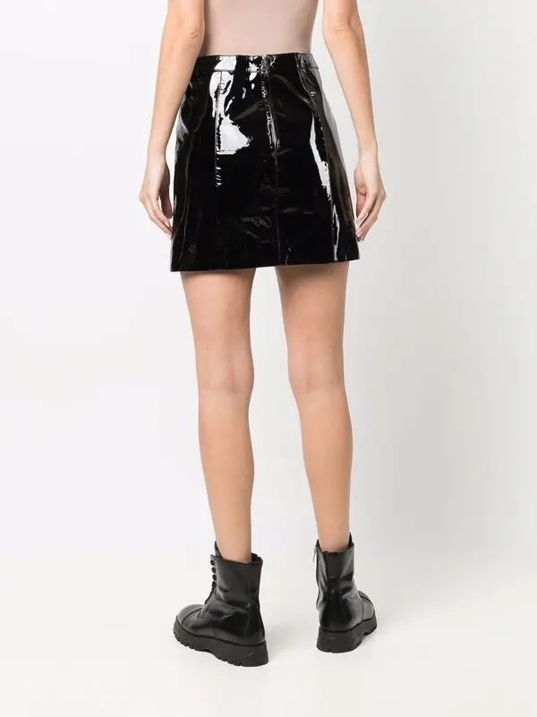 MANOKHI Vinyl Leather Mini Skirt