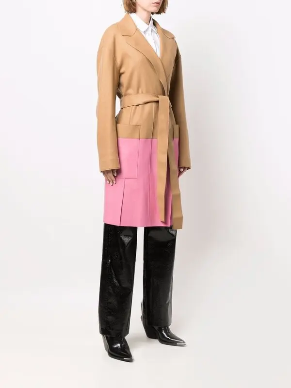 Dsquared2 Fine Knit Two-tone Coat