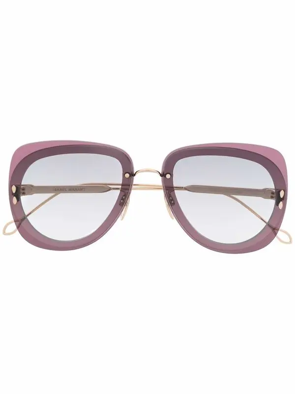 Isabel Marant Square Sunglasses - Purple