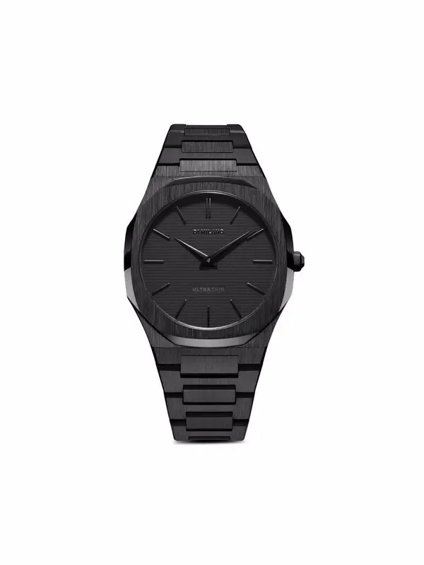 D1 MILANO Ultra Thin 40mm Watch - Black