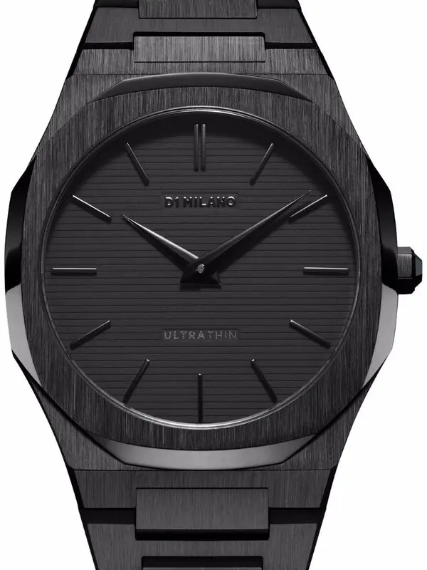 D1 MILANO Ultra Thin 40mm Watch - Black