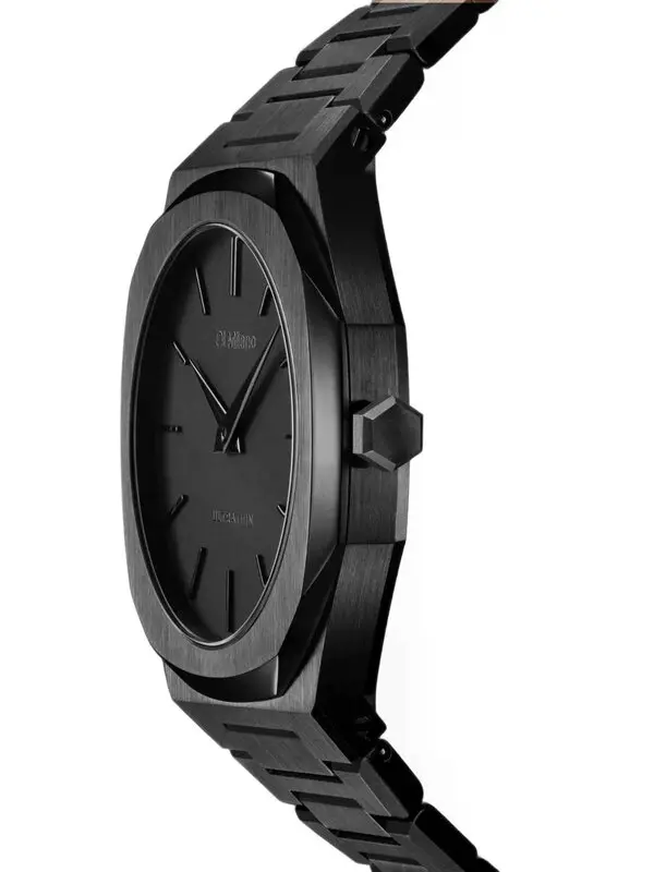 D1 MILANO Ultra Thin 40mm Watch - Black