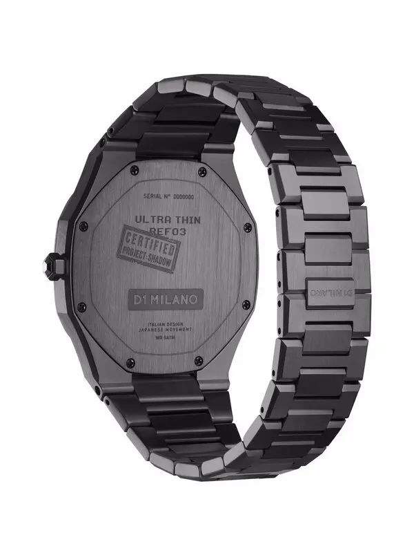 D1 MILANO Ultra Thin 40mm Watch - Black