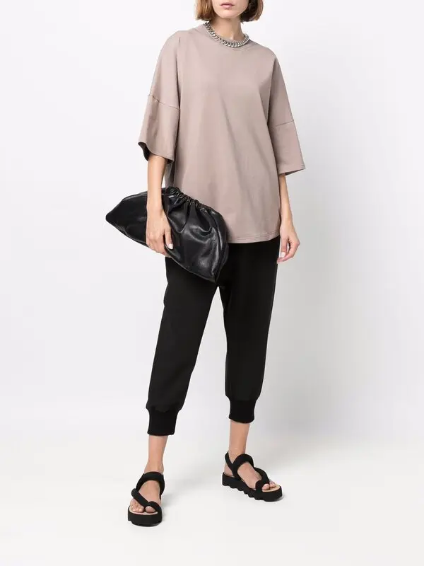 Alchemy Fashions Drawstring-waist Cropped Trousers