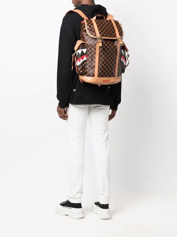 SPRAYGROUND Checkerboard Shark Backpack