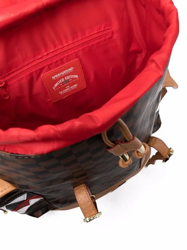 SPRAYGROUND Checkerboard Shark Backpack