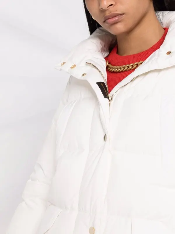 MOORER Quilted Down Coat - White