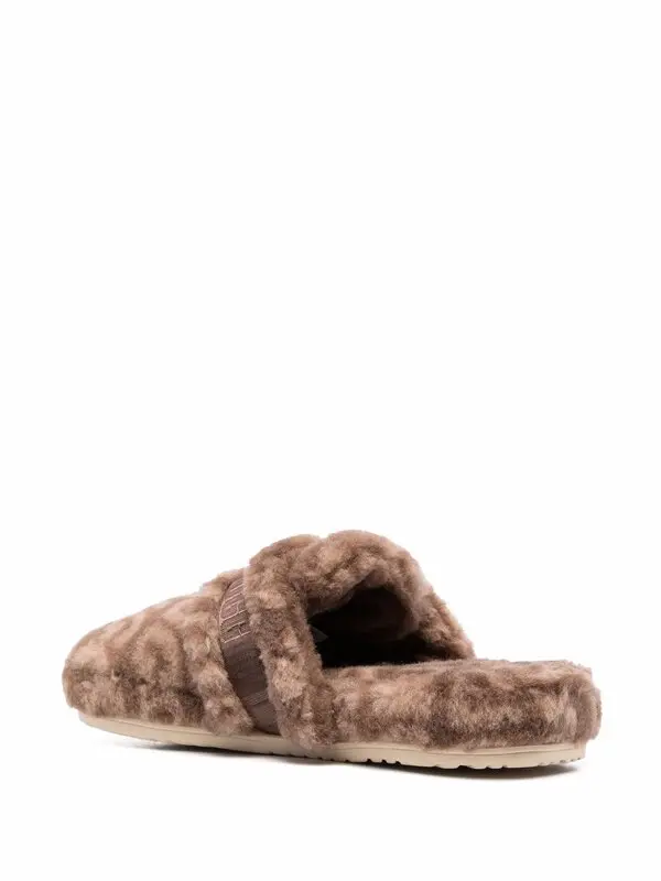 UGG Logo Shearling Slippers
