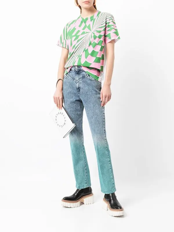 Stella McCartney X Ed Curtis Psychedelic-print T-shirt - Pink