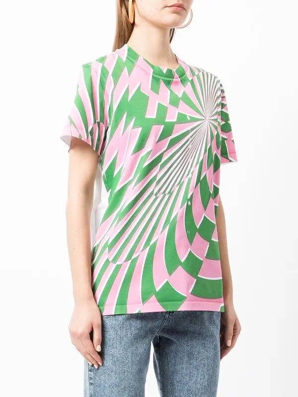 Stella McCartney X Ed Curtis Psychedelic-print T-shirt - Pink