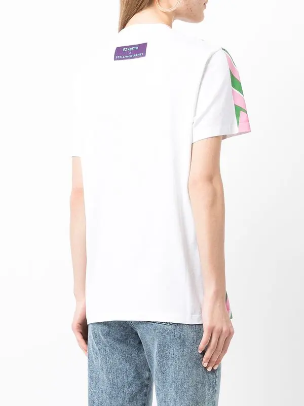 Stella McCartney X Ed Curtis Psychedelic-print T-shirt - Pink
