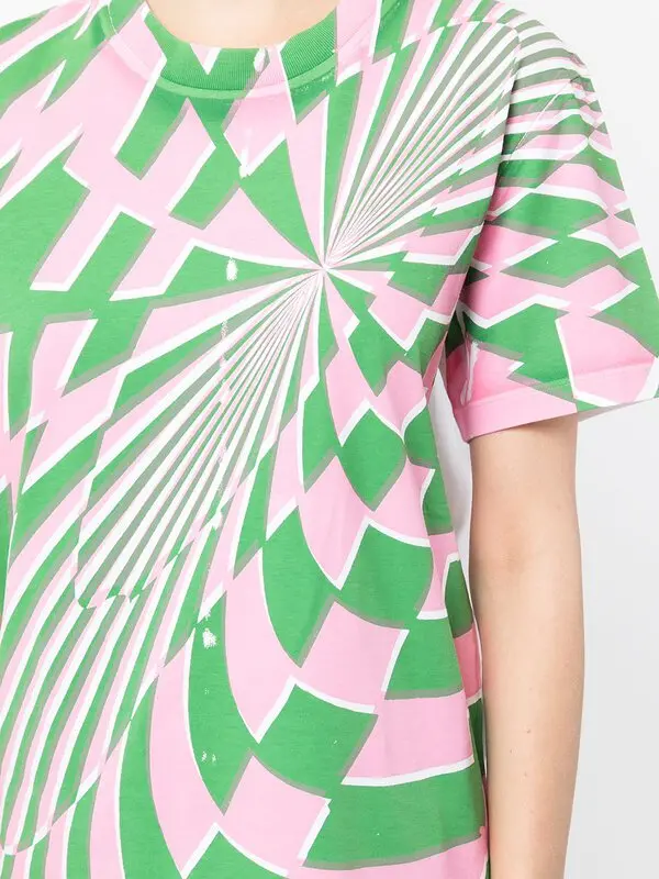 Stella McCartney X Ed Curtis Psychedelic-print T-shirt - Pink