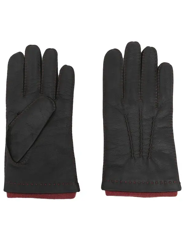 N.peal Westminster Leather Gloves - Black