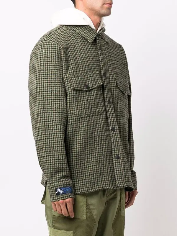 MSGM Herringbone Check-pattern Shirt