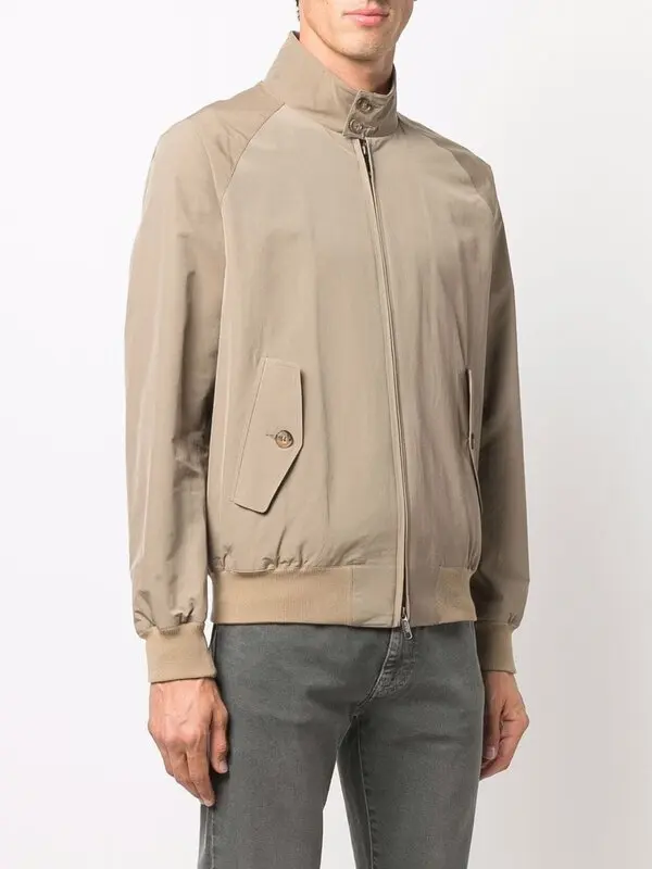 BARACUTA G9 Harrington Zip-up Jacket - Neutrals
