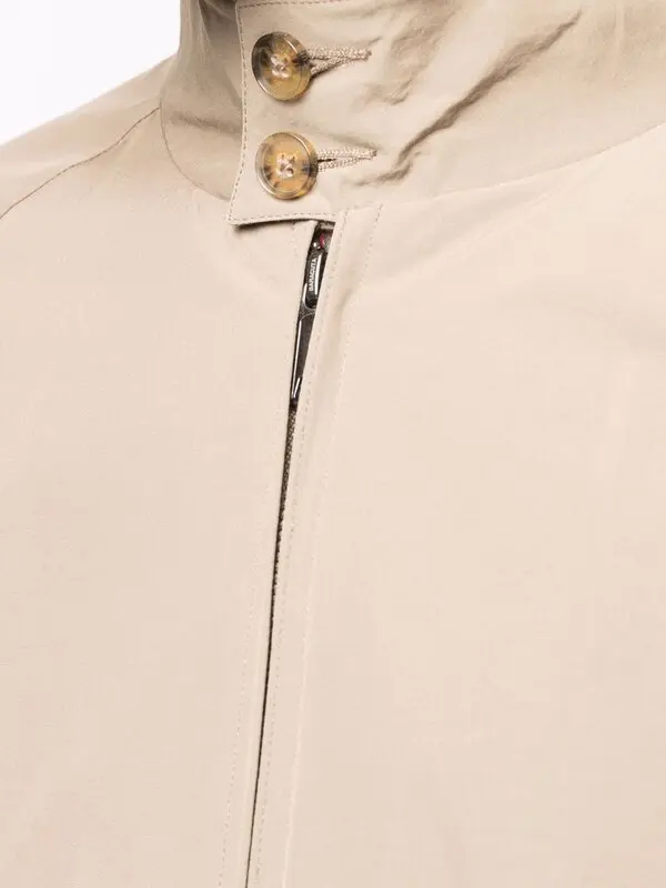 BARACUTA G9 Harrington Zip-up Jacket - Neutrals