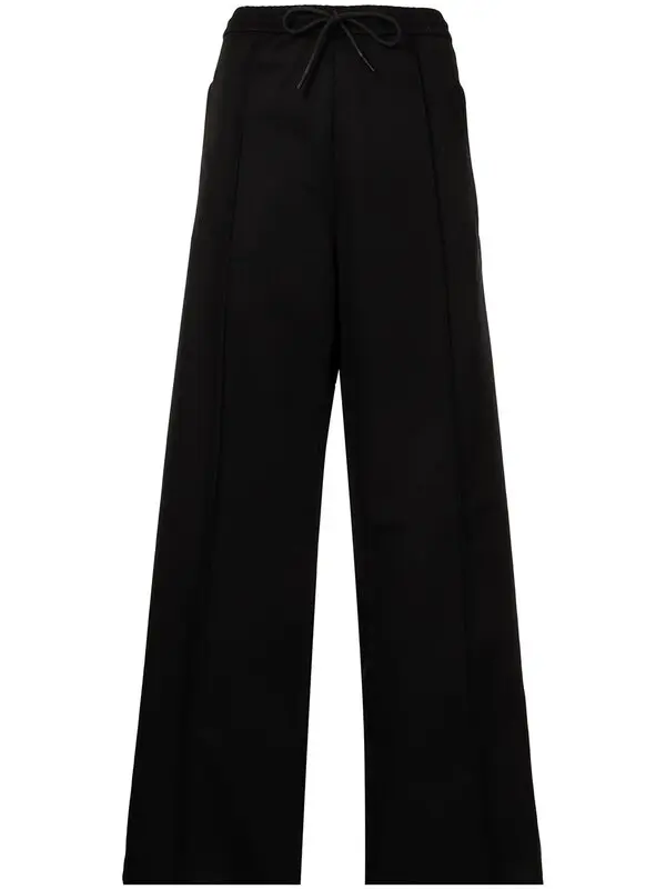 Marni Virgin-wool Wide-leg Trousers - Black