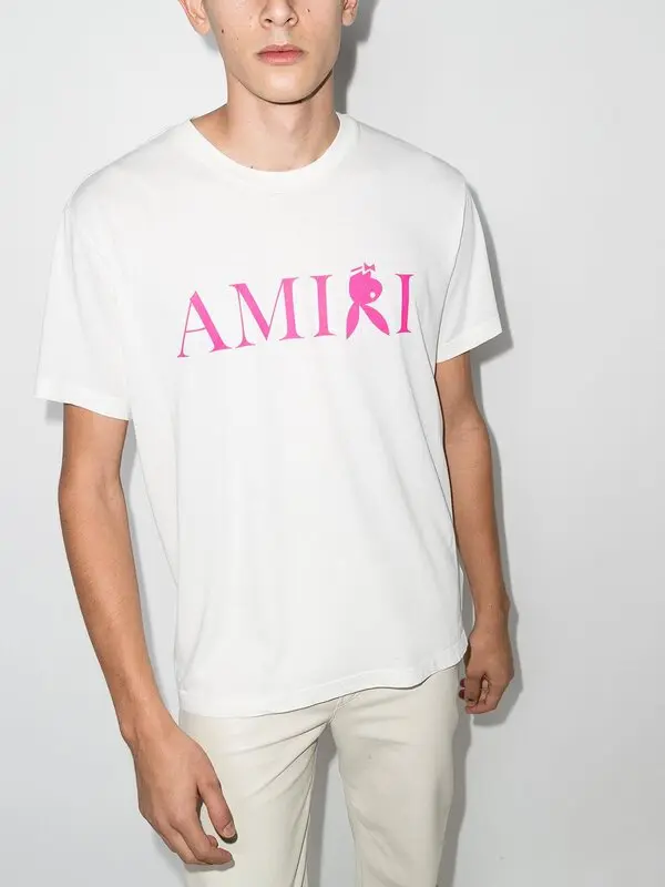 Amiri X Playboy Logo-Print T-Hirt - White | Editorialist