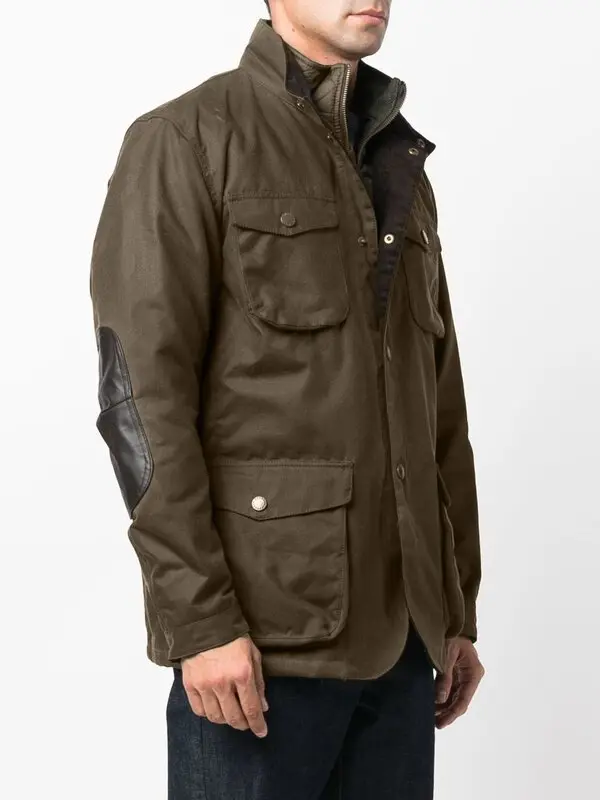Barbour Ogston Waxed Cotton Jacket - Green