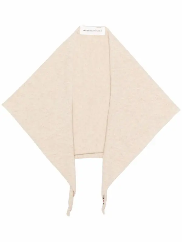 EXTREME CASHMERE X Roll-neck Knitted Scarf - Neutrals