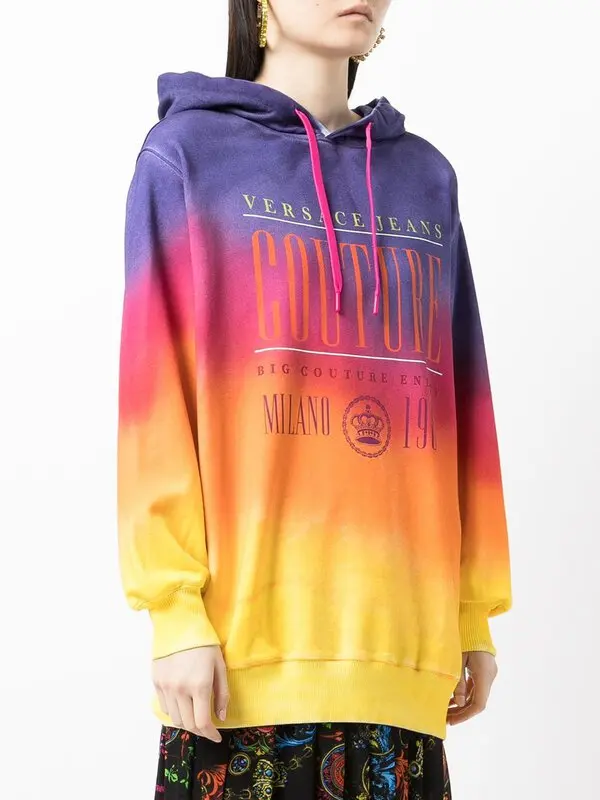 Versace Tie-dye Print Hoodie