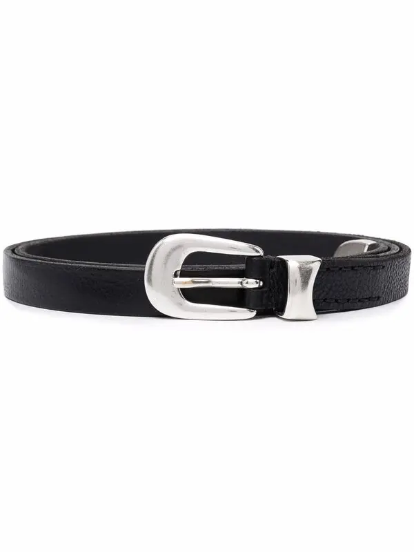 Our Legacy Pin-buckle Leather Belt - Black
